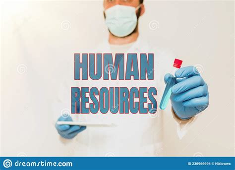 Sign Displaying Human Resources Word Written On The Showing Who Make Up The Workforce Of An
