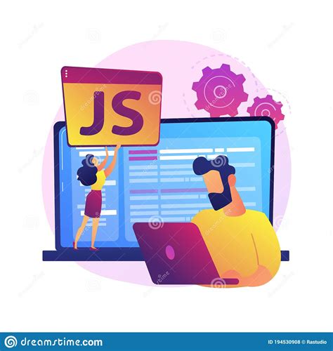 JavaScript Abstract Concept Vector Illustration Stock Vector Illustration Of Cartoon