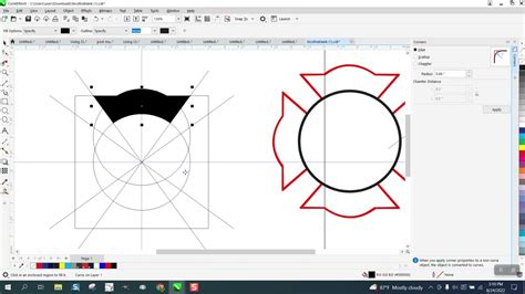 corel draw tips and tricks maltese cross youtube