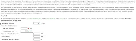Solved Board Assembly Time After Each Batch Is Completed