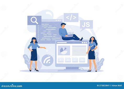 Programming Concept Idea Of Working On The Computer Coding Testing
