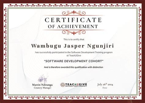 Jasper Wambugu On Linkedin I Am Really Happy To Share That I Have Successfully Completed My