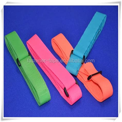 Adjustable Hook And Loop Straps With Buckle Elastic Hook And Loop