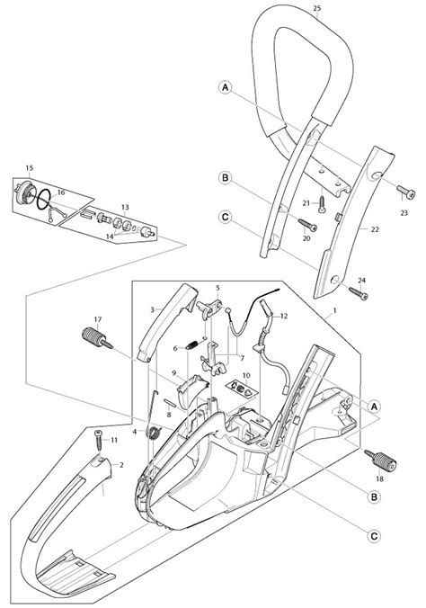 Makita DCS5031 Petrol Petrol Chainsaw Spare Parts - Part Shop Direct