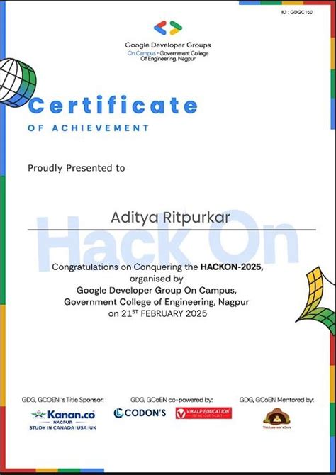 aditya ritpurkar on linkedin hackon2025 hackathon gdgnagpur gcoen