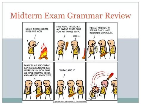 Ppt Midterm Exam Grammar Review Powerpoint Presentation Free
