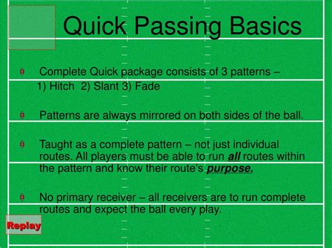 Ppt Our Offense Quick Passing Manual Powerpoint Presentation Free