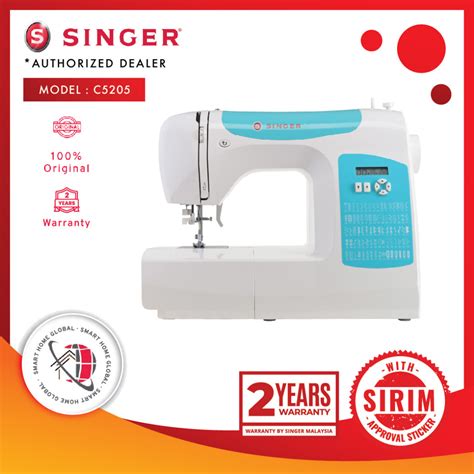 Singer C5205 Tq Fully Computerized Electronic Sewing Machine Shopee Malaysia
