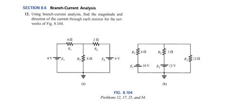 Solved Section 86 Branch Current Analysis 12 Using
