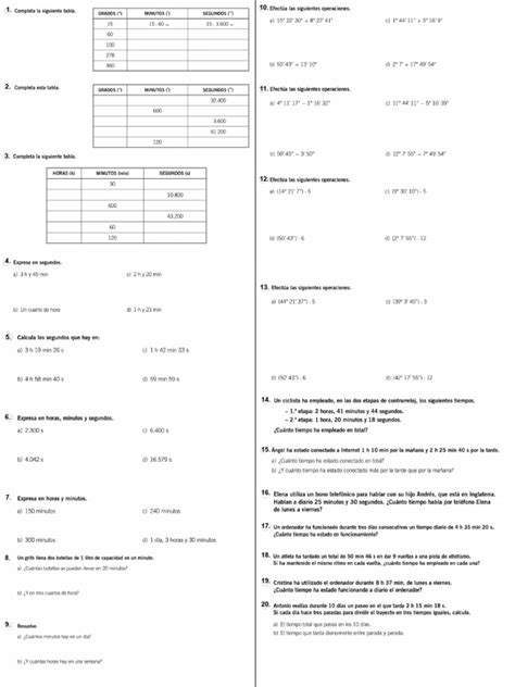Guía 7b Sistema Sexagesimal Pdf