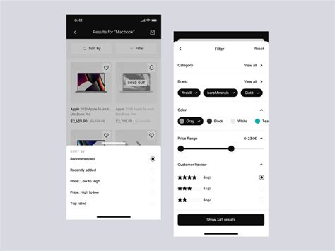 the best filter ui design for large scale apps webpage design ui