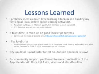 Appcelerator Titanium Intro PPTX