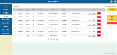 研究生管理系统 jsp java springmvc mysql mybatis 研究生管理系统 源代码 csdn博客