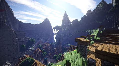 Minecraft Mountain Wallpapers Wallpaper Cave