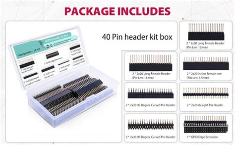 52pi 13pcs Raspberry Pi Gpio Header Gpio Edge Extension Single Row Fem 52pi Store