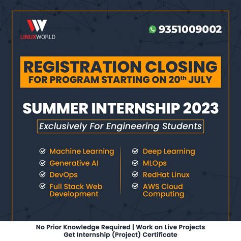 Application Closing For Summer Internship Starting On 20th July Launch You Most Important Phase