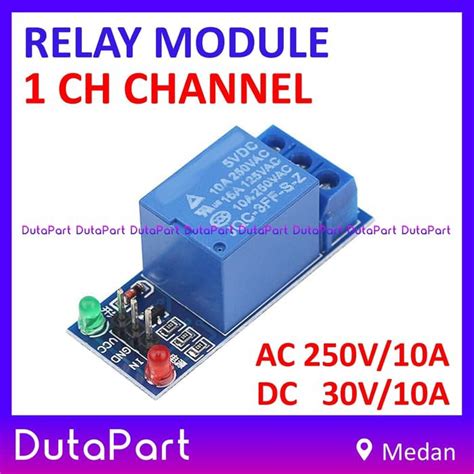 Jual Relay Module CH Channel VAC VDC A V Low Level Trigger Modul Shopee Indonesia