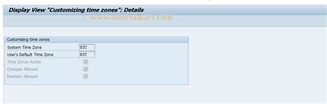 Stzad Sap Tcode Disp Time Zone Activat In Client