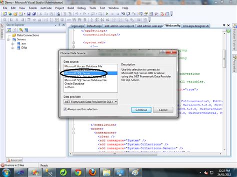 Sql Debate Or Discussion How To Connect Sql Server Using Server Explorer