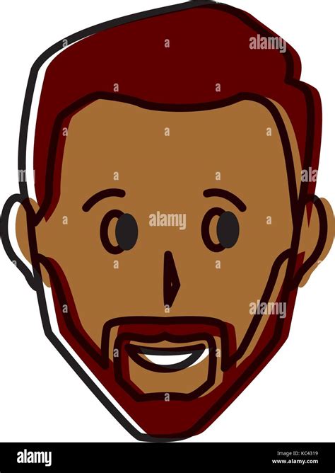 Adult Man Smiling Stock Vector Image Art Alamy
