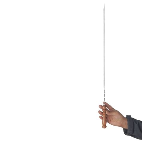 سیخ استیل دسته چوبی جگر بسته 6 عددی به همراه غلاف برزنتی گروه تولیدی