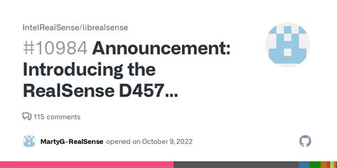 Announcement Introducing The Realsense D457 Gmslfakra Stereo Camera · Issue 10984