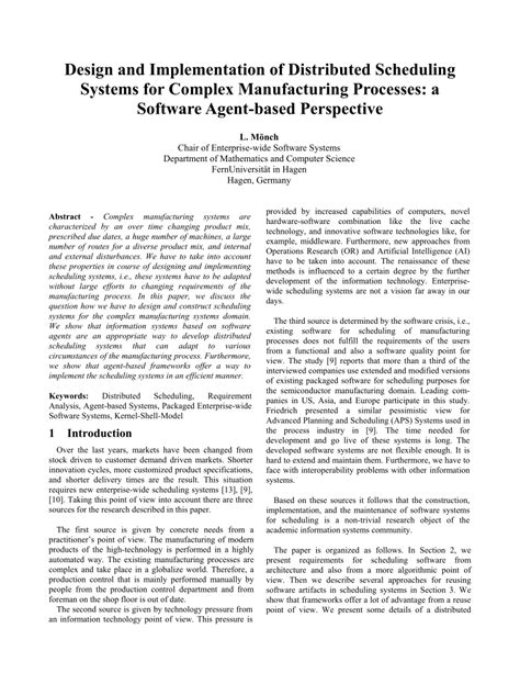 Pdf Design And Implementation Of Distributed Scheduling Systems For