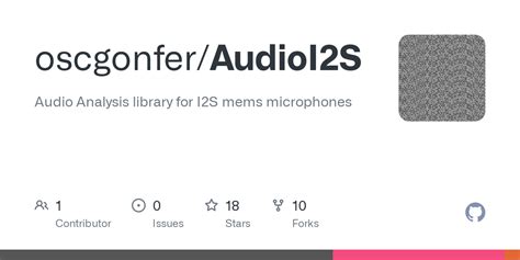 GitHub Oscgonfer AudioI2S Audio Analysis Library For I2S Mems Microphones
