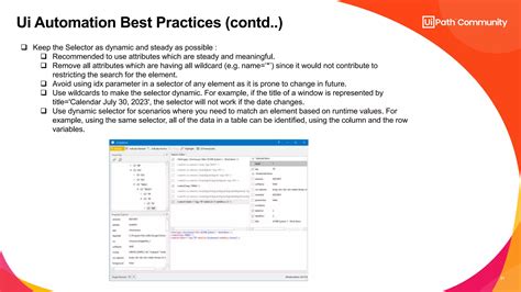 Uipath Development Best Practicespptx Programming Languages Computing