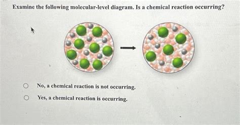 Solved Examine The Following Molecular Level Diagram Is A