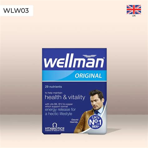 Wellman Original Multivitamin For Men 30 Tablets Complete Health Support