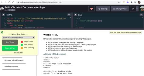 Technical Documentation Page Problems Html Css The Freecodecamp Forum