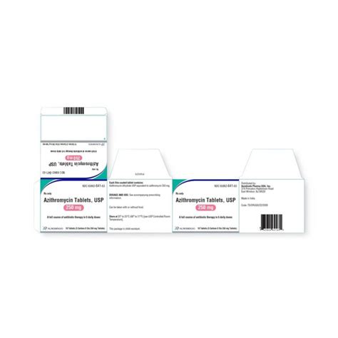 Azithromycin 250mg 3x6 Ndc 68094090018 Non Returnable Merit