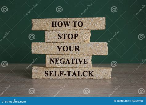 Stop Negative Self Talk Symbol Concept Words How To Stop Your Negative