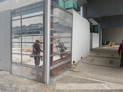 20191208일 릴레이점검 1파이프렉 물류 브릿지 인동선 구간 투명 Rpp 휀스 설치보수 R2구간 기초 터파기 신호 이천 Hynix 건축