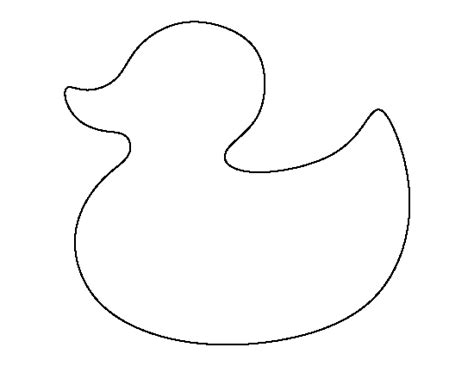 Rubber Duck Outline