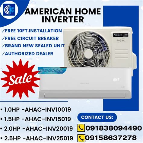 American Home Inverter Split Type Aircon Tv And Home Appliances Air Conditioning And Heating On