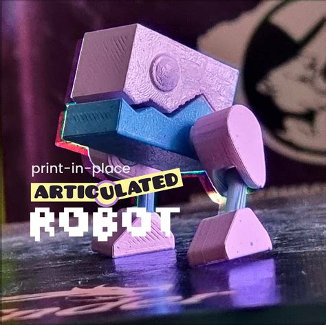 💨 An Articulated Print In Place 3d Geometry Dash Dinosaur Like Robot It Even Opens Its Mouth