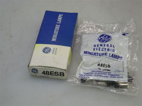 Pkg Of 10 Ea Ge Miniature Lamp Bulb 48esb Ebay
