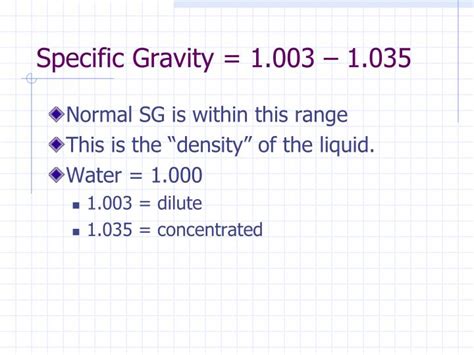 Specific Gravity Lab Values Flexrecords