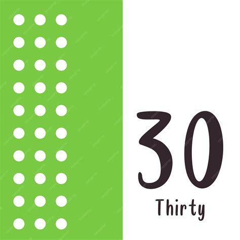 Premium Vector 30 Thirty Number Wizards Unite Preschool Counting