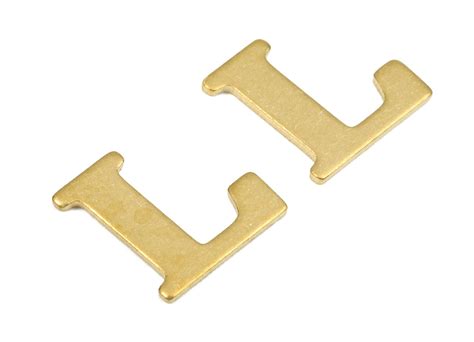 Brass L Blank Raw Brass Letter L Blank Brass Letter Etsy