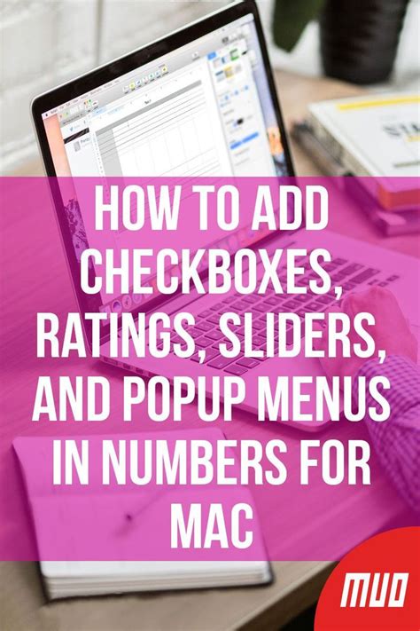 How To Add Checkboxes Ratings Sliders And Popup Menus In Numbers For Mac Popup Menu Mac