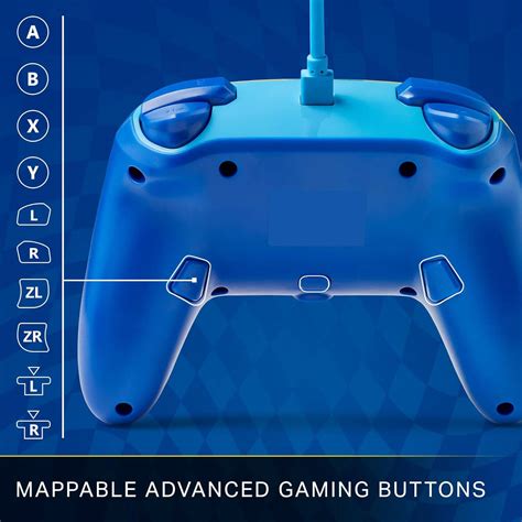 Powera Nintendo Switch Enhanced Wired Controller Two Mappable Advanced Gaming Buttons Anti