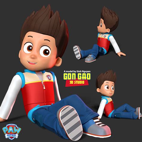 Ryder Paw Patrol Fanart 3d Model 3d Printable Cgtrader