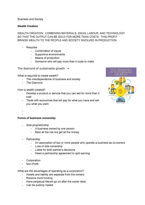 Week 2 Lecture Notes Michael Kahn Business And Society Wealth Creation Wealth Creation