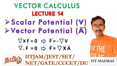 Final Lecture 14 Irrotational And Solenoidal Field Properties Scalar And Vector Potential In
