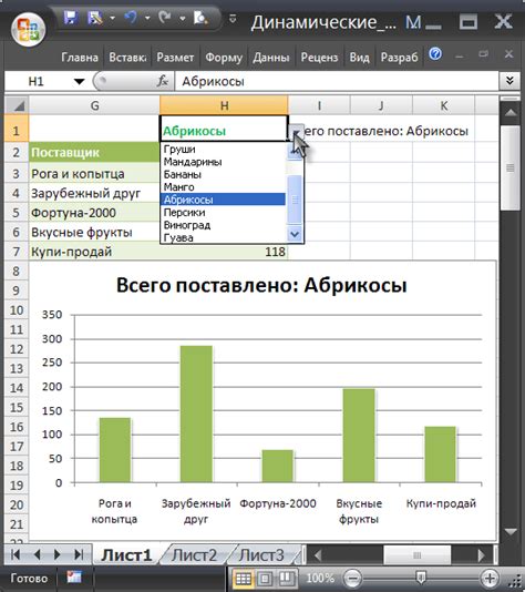Как изменить размер диаграммы в Excel