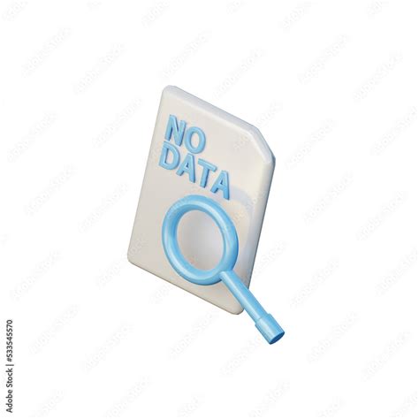 3d no data found illustration stock illustration adobe stock