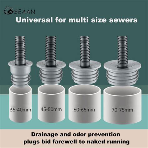 Sewer Deodorant Cover Silicone Washing Machine Drain Pipe Connector Kitchen Deodorant Floor